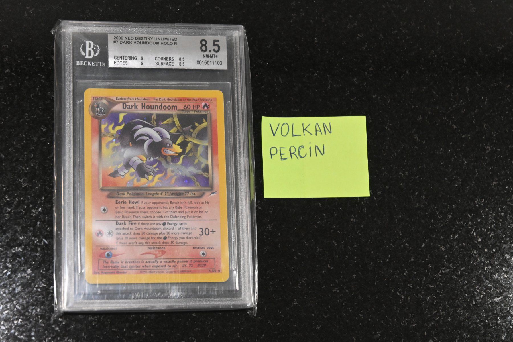 Dark Houndoom #7 Neo Destiny PSA 8.5 + GEM-MINT BECKETT (Neu und ...