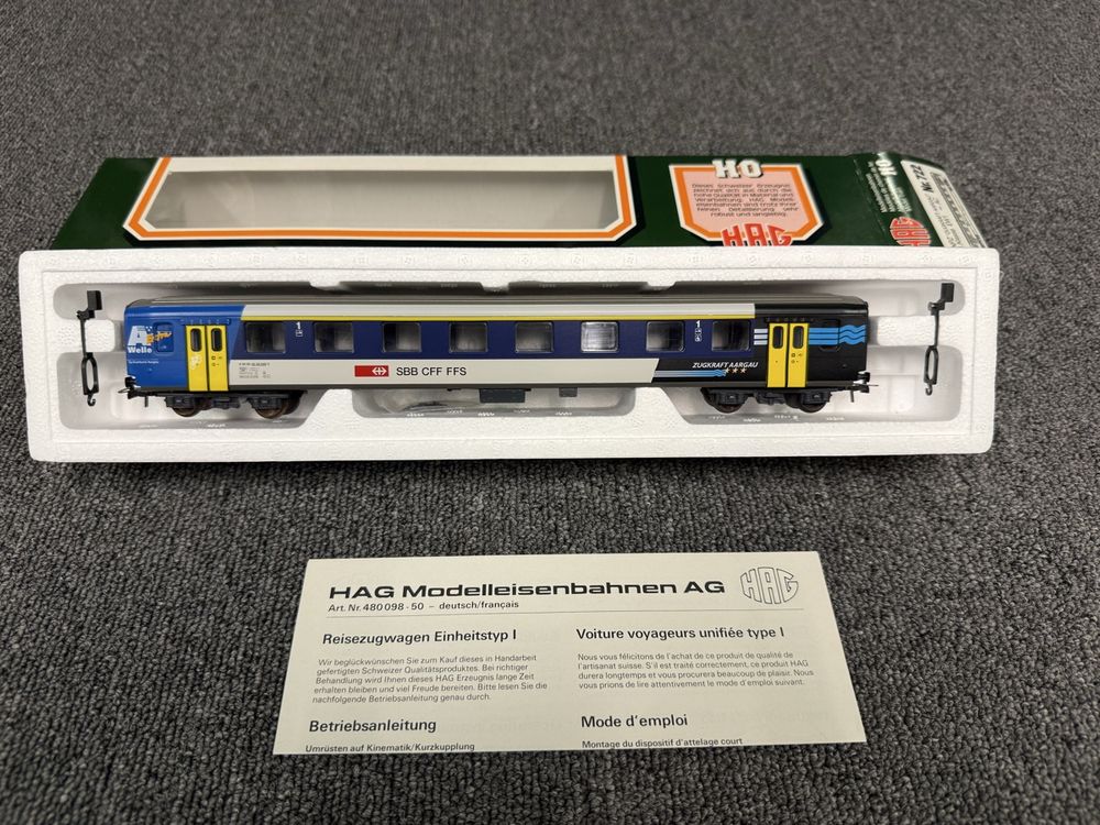 HAG 722 NPZ Zugkraft Aargau 1.Klasse EW1 AC H0 (Gebraucht) in Bauma für ...