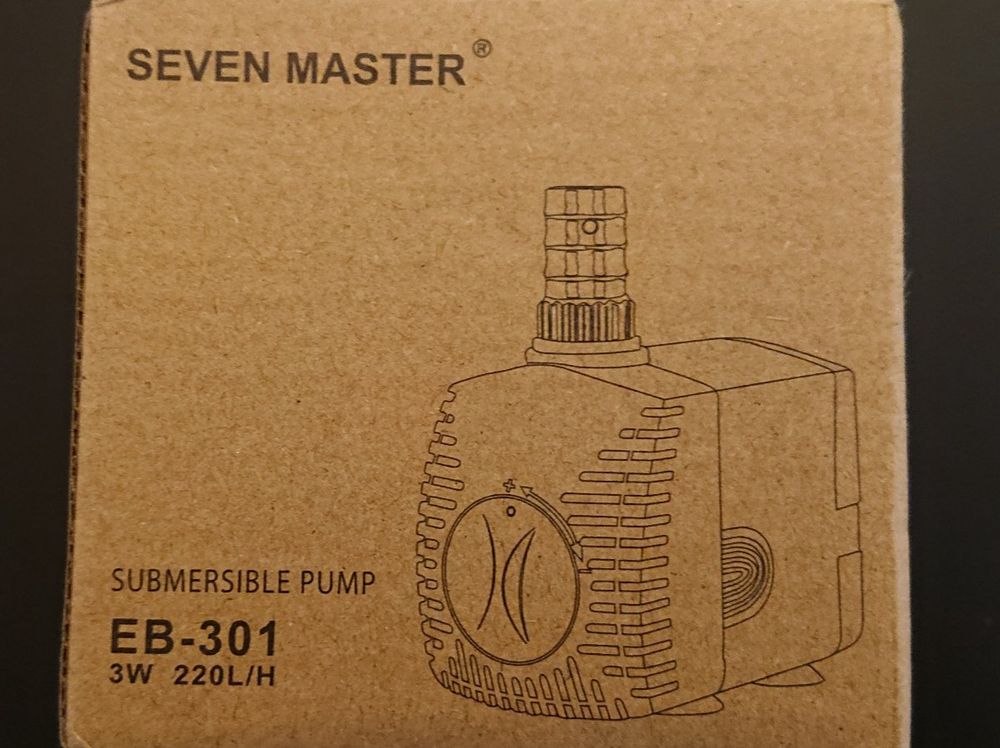 NEU - Seven Master Submersible Pump Wasserpumpe - 3W 220L/h (Neu und ...