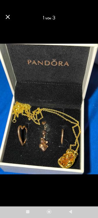 Pandora Schmuck Set Leopard Lederarmbänder, Kette und Charms (Neu ...