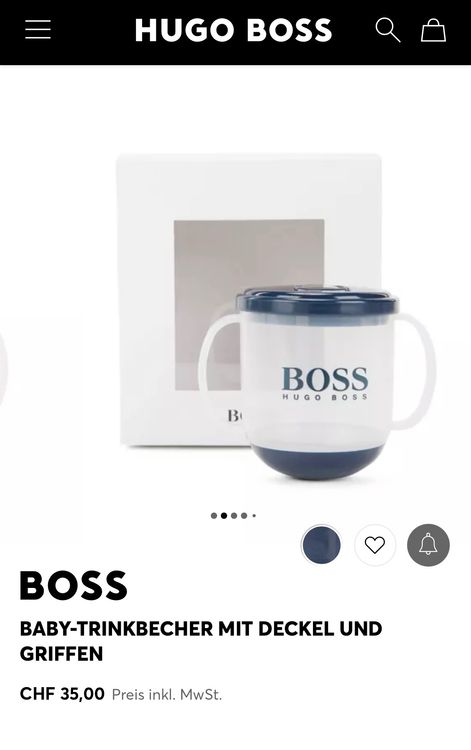 Hugo Boss Baby Trinkbecher Flasche Neu und originalverpackt (Neu und ...