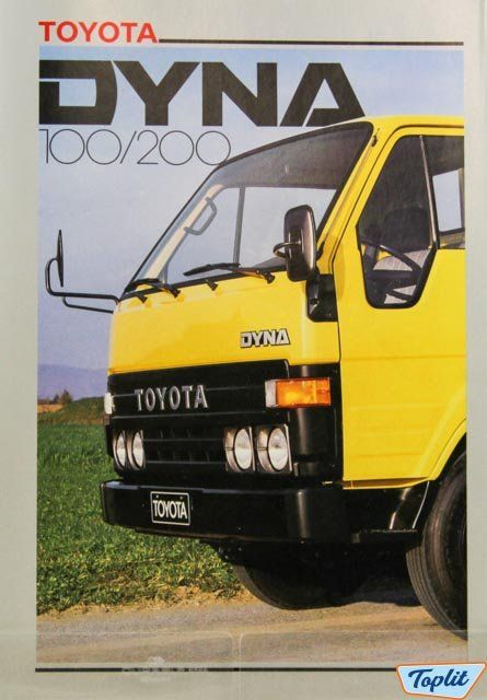 ORIGINAL NEUWAGEN PROSPEKT - TOYOTA DYNA 100/200 - 1986 (Gebraucht) in ...