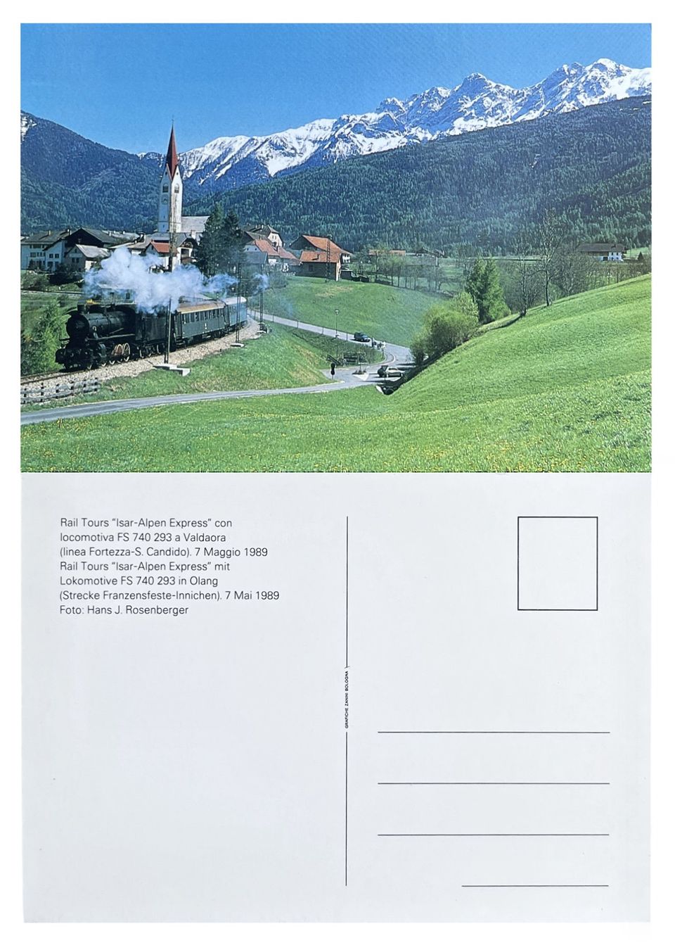 Olang Bozen Südtirol Isar Alpen Express Dampflok FS 740 293 (Neu ...