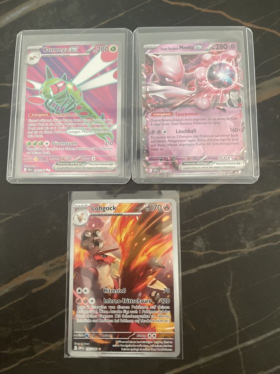 Pokemon Ewige Rivalen Team Rockets Mewtu EX 3-er Set (Neu (gemäss ...