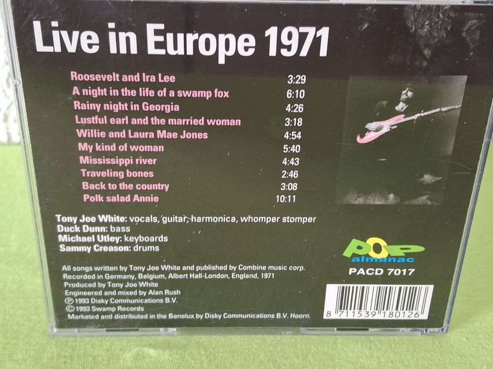 CD Tony Joe White - Live in Europe 1971, CD - selten (Gebraucht) in ...