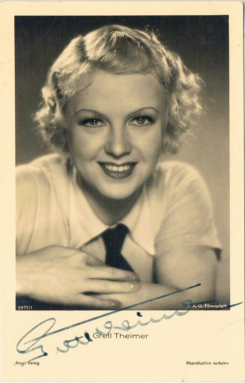 Gretl Theimer 1911-72 Autogramm signiert Vintage Foto 9x14cm (Gebraucht) in Bischofszell für CHF ...