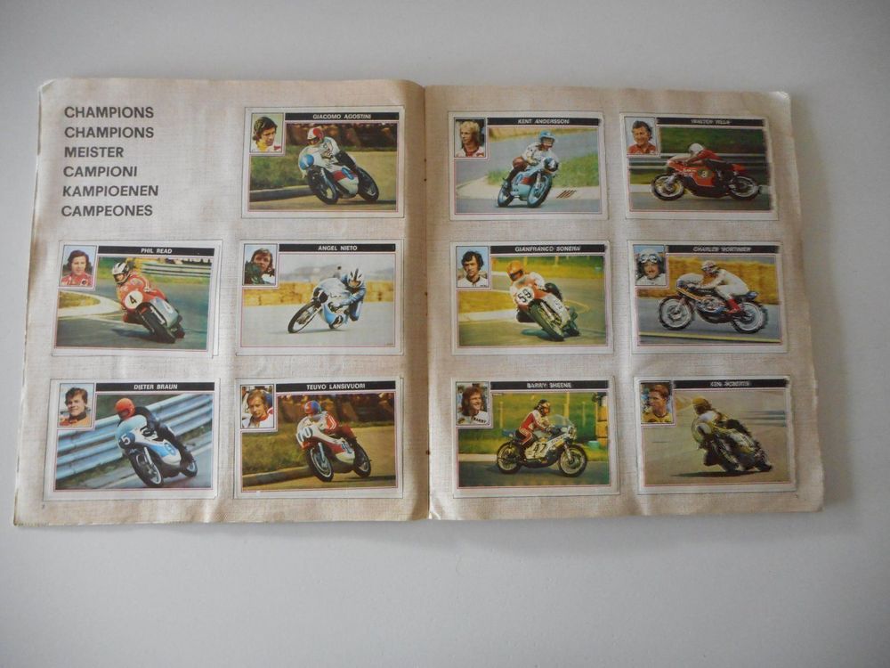 Panini Album Super Moto 75/1975 komplett, Agostini, Roberts (Gebraucht ...