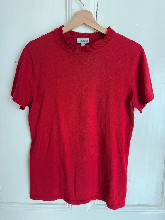 vintage distressed cut off collar red top, ashley brooke (Gebraucht) in ...
