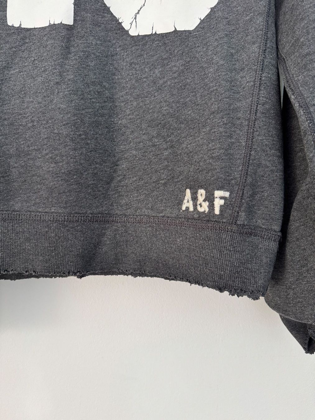 ABERCROMBIE & FITCH Sweat vintage gris, femme S (Neuf (Voir description ...