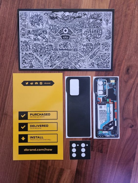 Original DBrand Skin Teardown & Matrix für Galaxy Z Fold 2 (Neu (gemäss ...