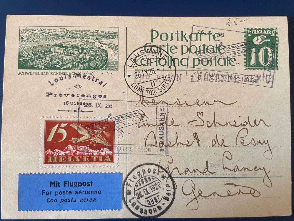 Flugpost karte | Kaufen auf Ricardo