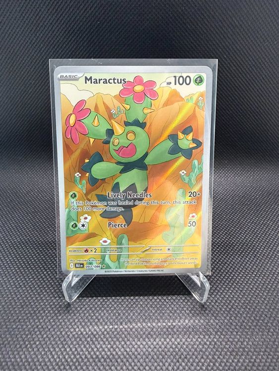 Pokemon Black Bolt - Maractus Illustration Rare 093/086 (Gebraucht) in ...