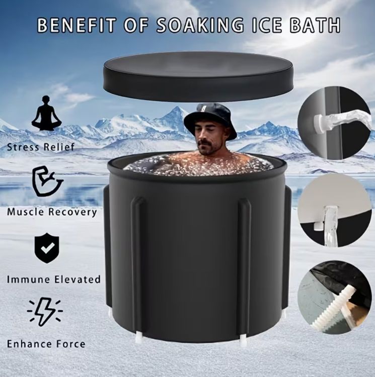 Eisbad Wanne / Cold Plunge Tub – NEU – 80 cm – tragbar (Neu und ...