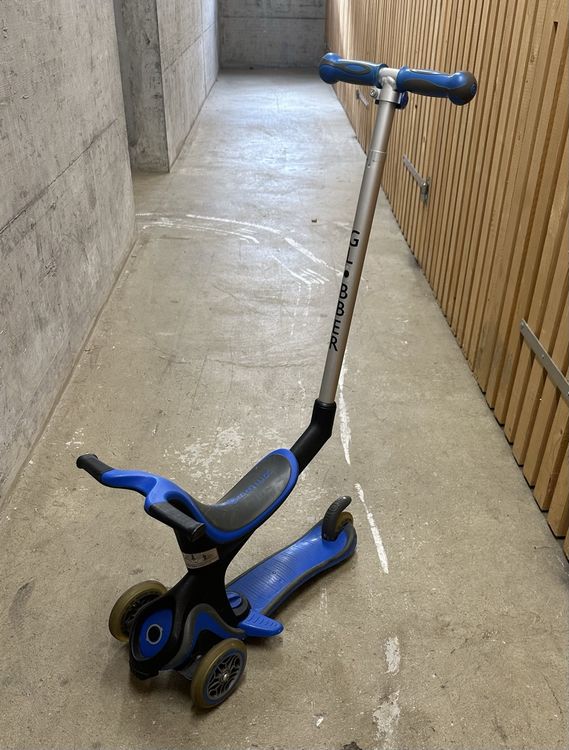 Trottinette Globber 3 en 1 évolutive bleue (Gebraucht) in Chêne-Bourg ...