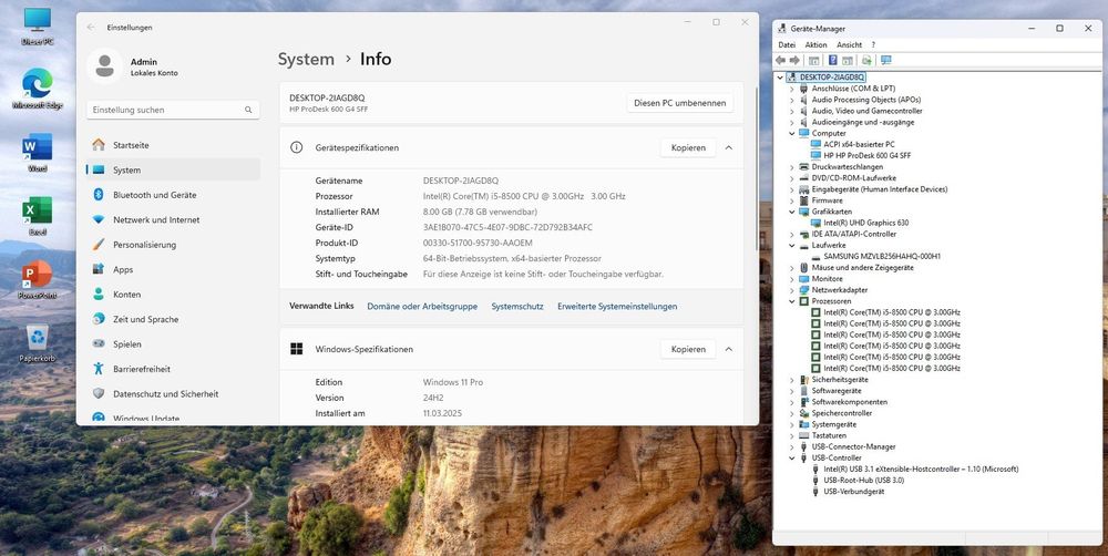 Computer HP ProDesk 600 G4 SFF. WLAN, Win11, Office24... | Acheter sur Ricardo