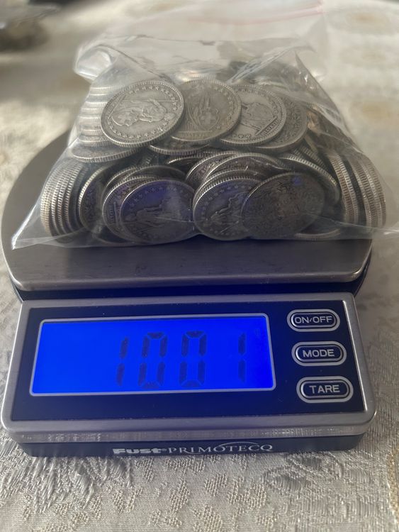 Lot de 1 kg de pièce de 1fr en argent année diverse | Kaufen auf Ricardo