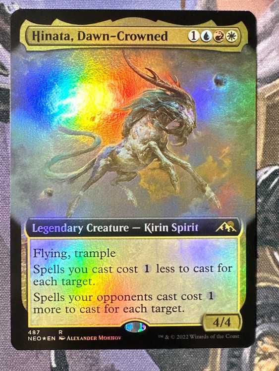 Hinata, Dawn-Crowned FOIL Variant 487 Kamigawa Boosterfrisch (Neu ...