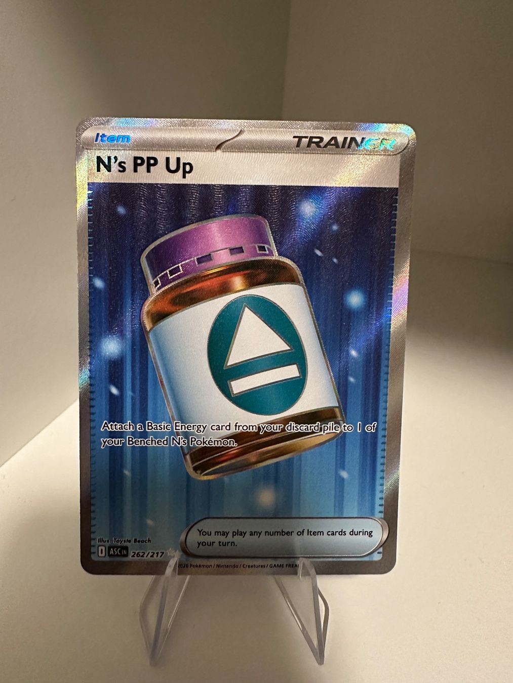 Ascended heroes N’s PP Up full art 262/217 (Neu (gemäss Beschreibung ...