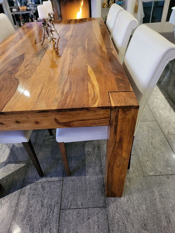 Faszinierend Tisch Sheesham Holz Bild
