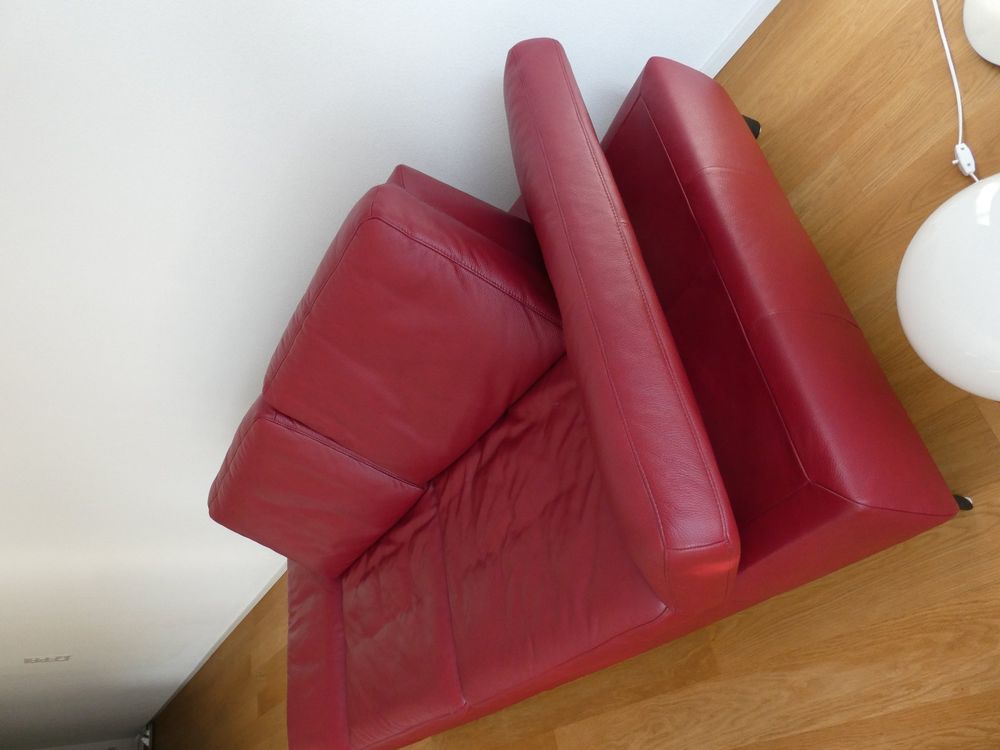 ROTES SOFA DIVE - hat noch Garantie - Longlife - Leder (Gebraucht) in ...
