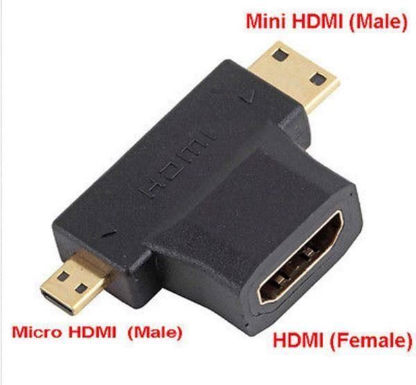 mini + micro HDMI DUAL Adapter - HDMI Bu (Neu und originalverpackt) in ...