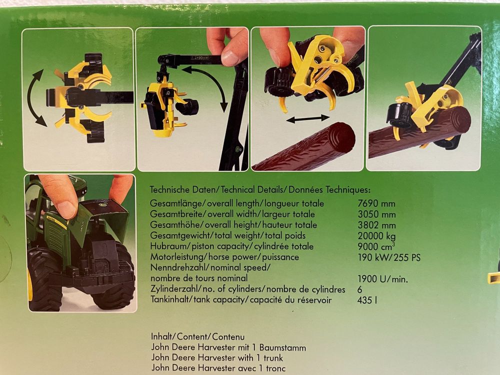 SIKU John Deere Forstmaschine 1470E (Neu und originalverpackt) in ...