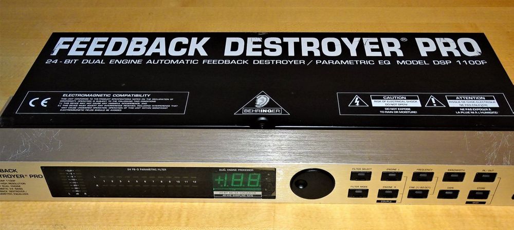 Behringer Feedback Destroyer dsp1100p (Gebraucht) in Mühlethurnen für ...