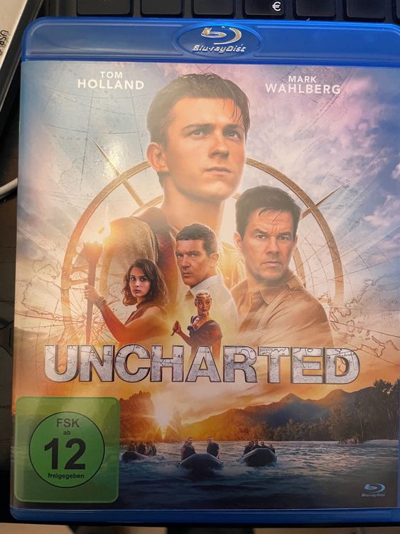 Uncharted blue ray mit Mark Wahlberg und Tom Holland (Gebraucht) in ...