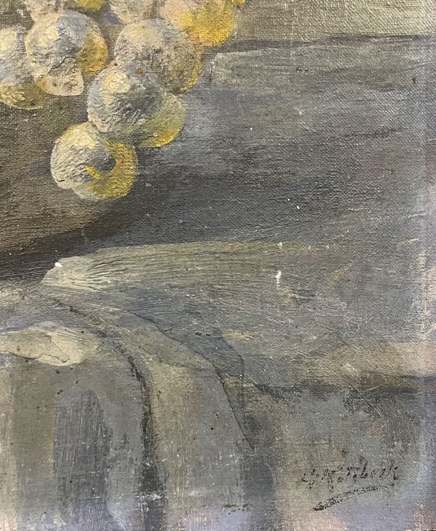 KÜNSTLER ? UNLESERLICH SIGNIERT OELGEMÄLDE STILLLEBEN | Kaufen auf Ricardo