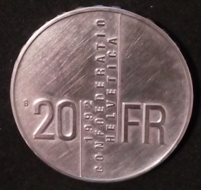 20Fr Sondermünze 1992 Silber | Kaufen auf Ricardo
