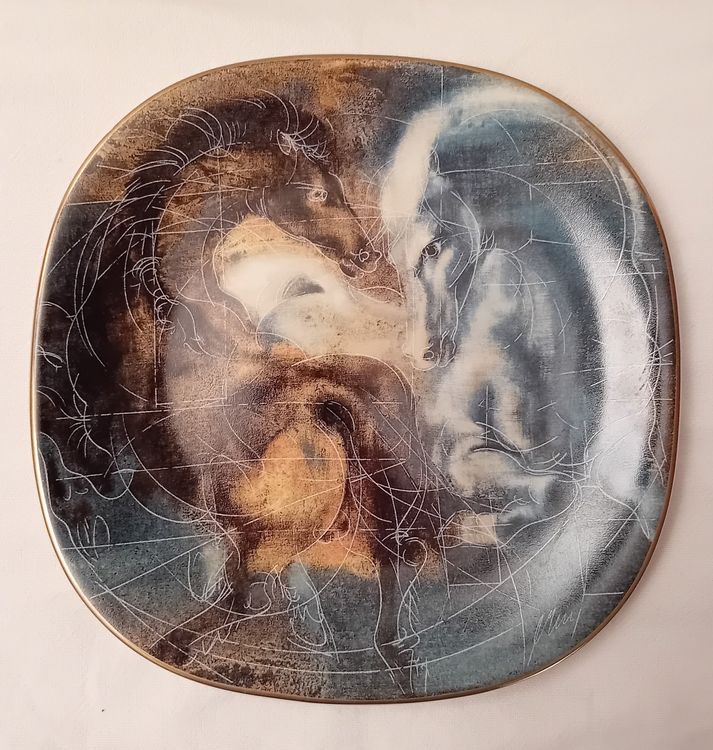 Sammelteller Hans Erni Zwei Pferde 1992 Rosenthal Topzustand (Gebraucht) in Nänikon für CHF 7 ...