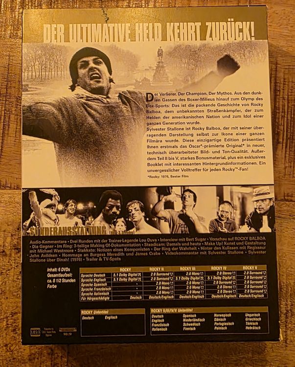 Rocky Anthology DVD Box - Teil I bis V (Ultimate Edition) (Gebraucht ...