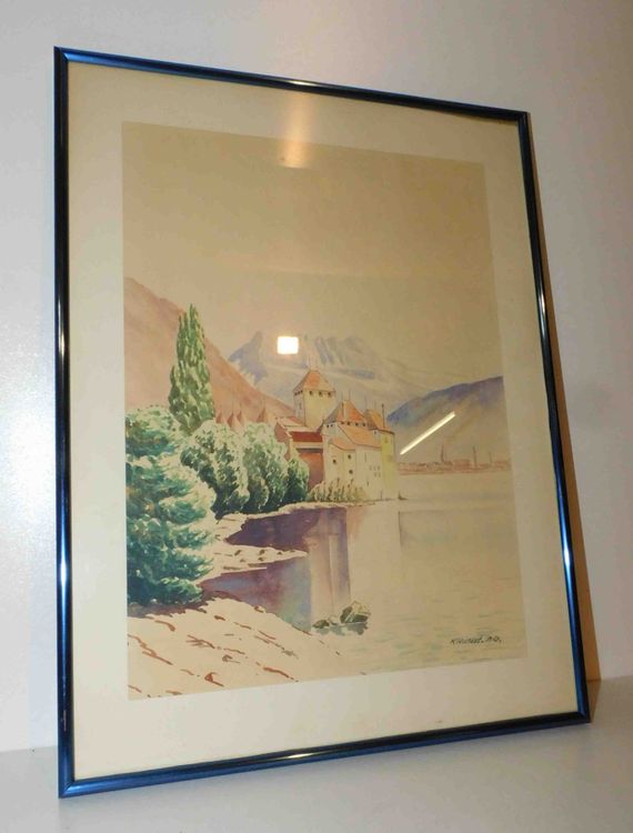 Neue Fundschätze Kunst Aquarell signiert Zeichnung 1943 (Gebraucht) in Sursee für CHF 45 – mit ...