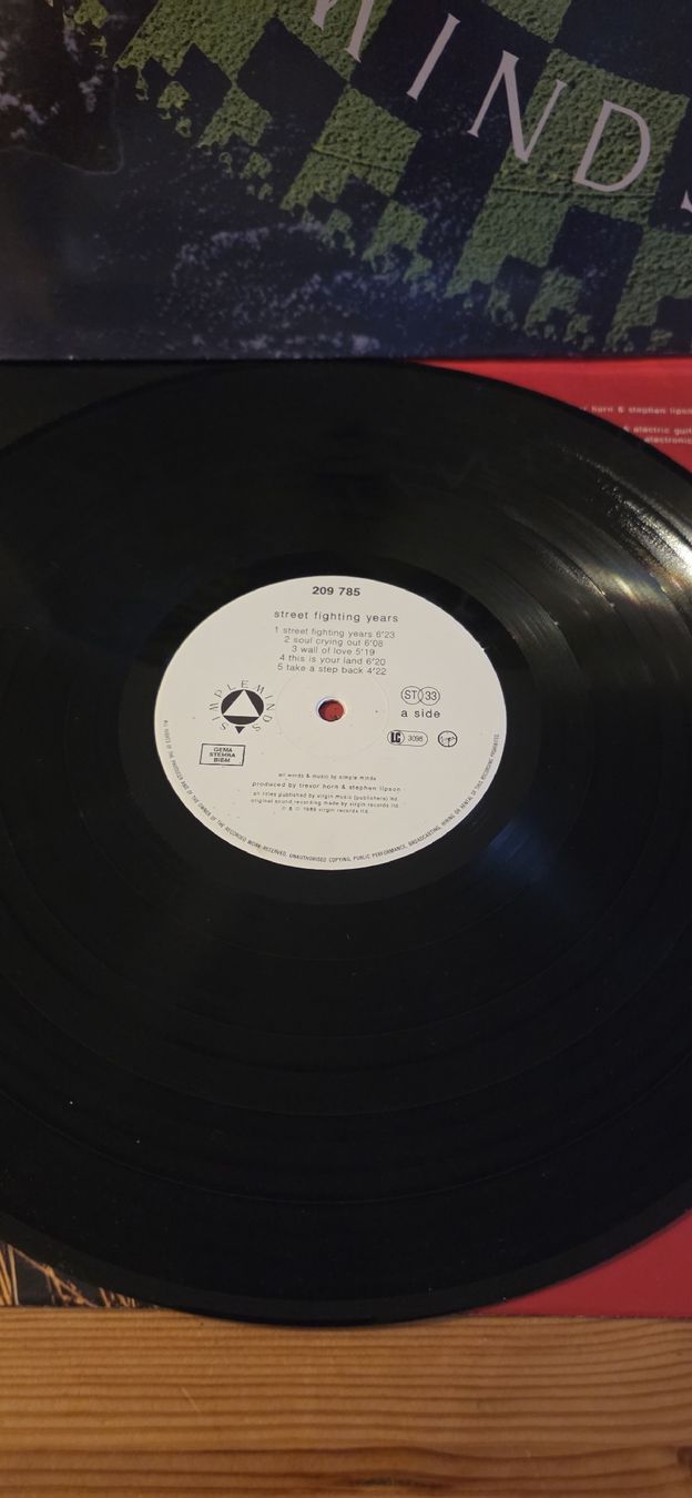 Simple Minds - Street Fighting Years 1989 F,Vg (D'occasion) à Yvonand ...