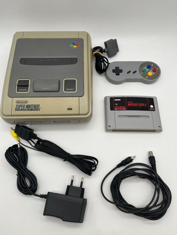 SNES + Scope 6 Nintendo Controller Konsole Retro (Gebraucht) in St ...