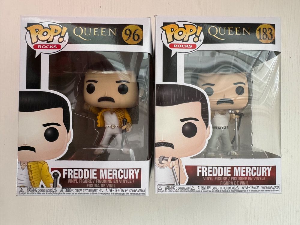 2 x Funko Pop! Rocks - Queen - Freddie Mercury (Neu und ...
