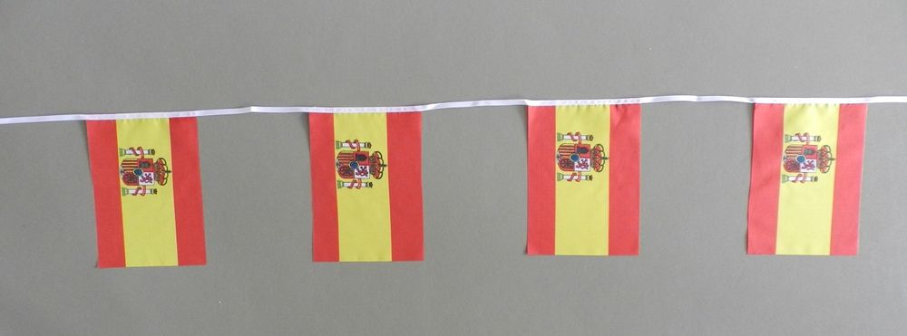 Spanien Fahnenkette Girlande 3meter - portofrei | Kaufen auf Ricardo