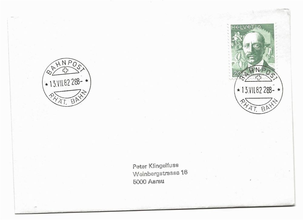 Bahnpost Rhät. Bahn 1982 was | Kaufen auf Ricardo