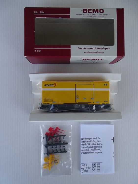 Bemo 2269 107 RhB Post Container Wagen (Neu (gemäss Beschreibung)) in ...