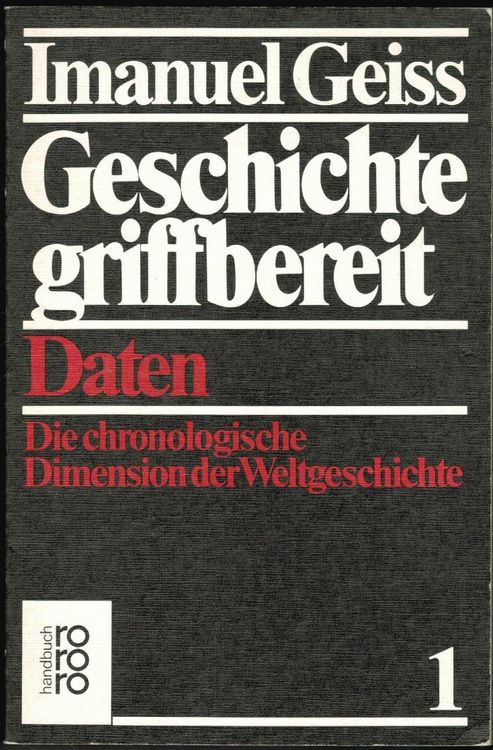Geschichte griffbereit, historische Daten ´ (Gebraucht) in Zürich für CHF 3 – mit Lieferung auf ...