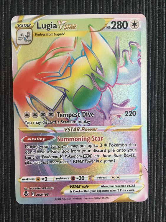 Pokemon Lugia V Star Rainbow Silver Tempest EN (Neu (gemäss ...