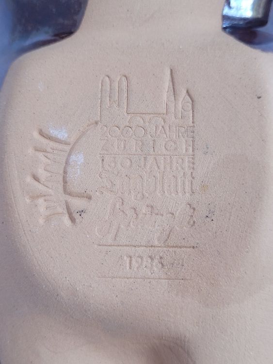 🇨🇭 Vintage Backform Keramik "Züri Leu" Sprüngli 1986 (Gebraucht) in ...