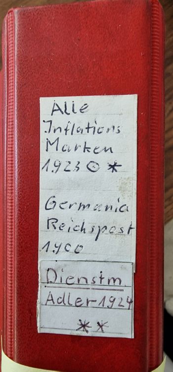 Album Deutsches Reich, Inflation 1923! Reichspost 1900 /1924 (Gebraucht) in Stüsslingen für CHF ...
