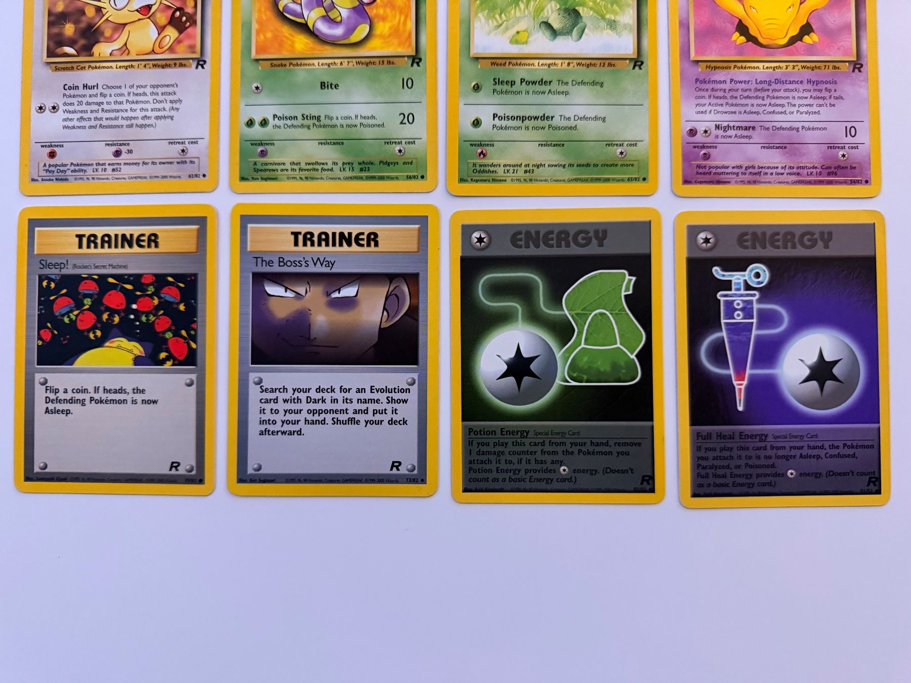 Team Rocket 12 Pokémon Karten Bundle WOTC 2000 Vintage (Gebraucht) in ...