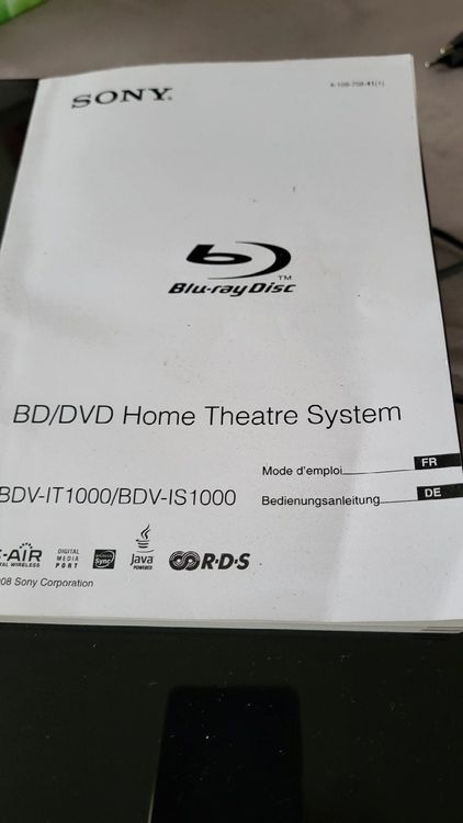 Sony BDV-IT1000, Home Cinema AS MasterDVD Player. DEFEKT! | Kaufen auf ... Sony BDV-IT1000, Home Cinema AS MasterDVD Player. DEFEKT! | Kaufen auf ...