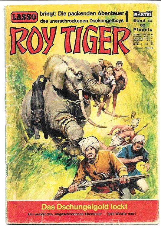 Lasso Western Comic, Roy Tiger 1, Bd 63, Bastei Verlag 1968 (Gebraucht) in Winterthur für CHF 30 ...