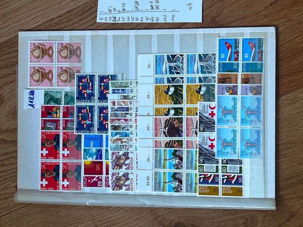 Marken zum Frankieren Frankaturwert CHF 118.80 postfrisch ** (Neu (gemäss Beschreibung)) in Bern ...