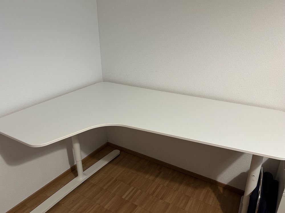 Spannende Eckschreibtisch Weiss Ikea Bilder