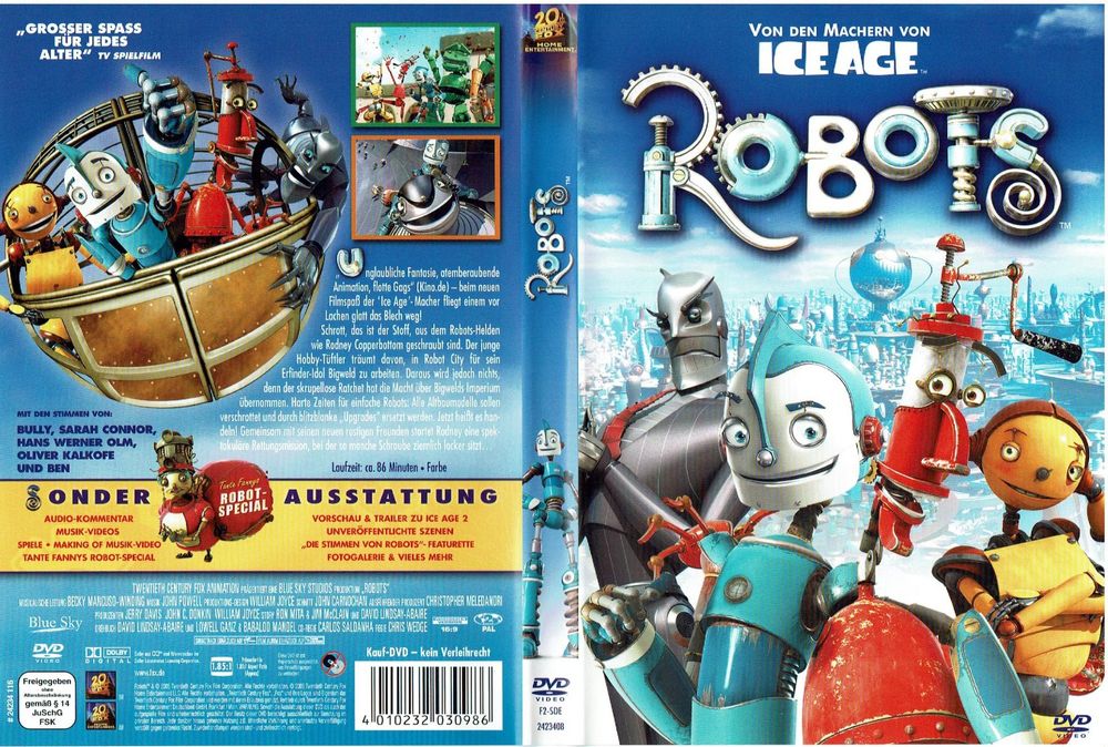 DVD Robots - von den Machern von Ice Age (Gebraucht) in Lützelflüh-Goldb für CHF 1 – mit ...