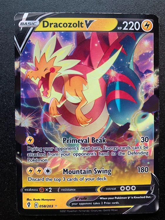Pokemon card - carte - karte / DRACOZOLT V basic | Kaufen auf Ricardo